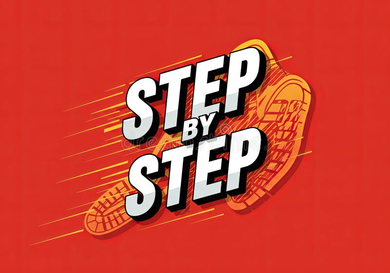 Bold Step by Step Poster, Vibrant Diagonal Layout, Energetic Design ...