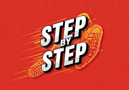 Bold Step by Step Poster, Vibrant Diagonal Layout, Energetic Design ...