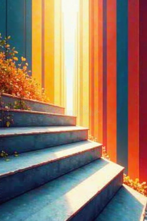 Bold Stepped Lines, Chrome Accents, Radiating Design , Border ...