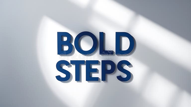 Bold Steps in Dynamic Typography Bringing Depth and Clarity To Design Visuals Stock Illustration ...