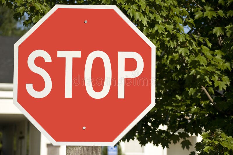 Bold Stop Sign stock photo. Image of concepts, ideas - 53483832