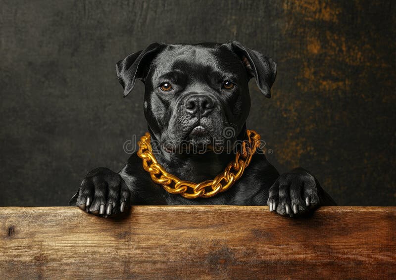 A Bold and Striking Black Pitbull American Bully Featured in a ...