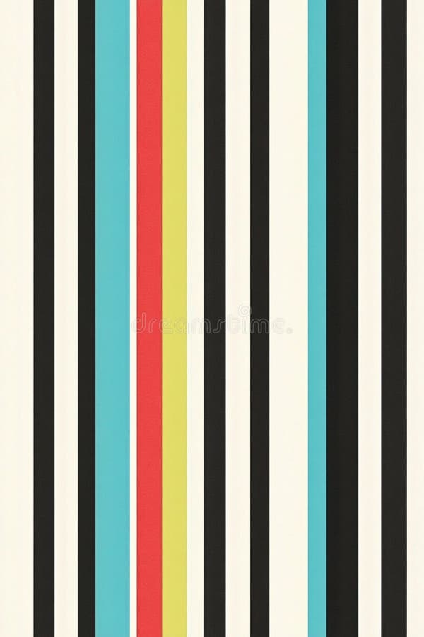 A Bold Striped Pattern with Alternating Bright and Neutral Colors ...