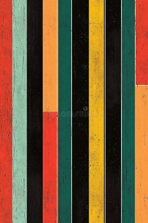 A Bold Striped Pattern with Alternating Bright and Neutral Colors ...