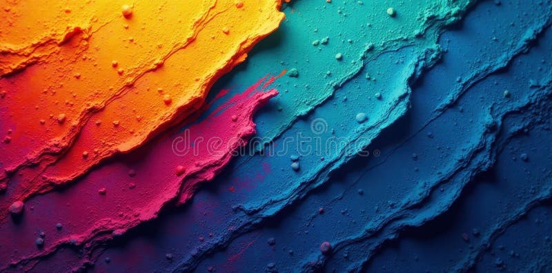 Bold Strokes Create Dynamic Composition, Rich Color Depth on Textured ...