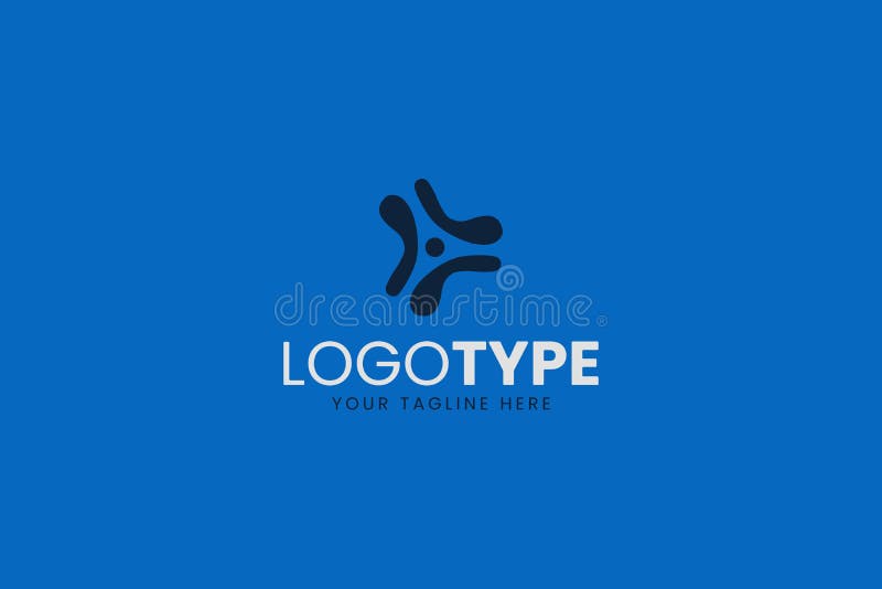 Bold and Strong Blue Technology Logo for it Company or Smartphone ...