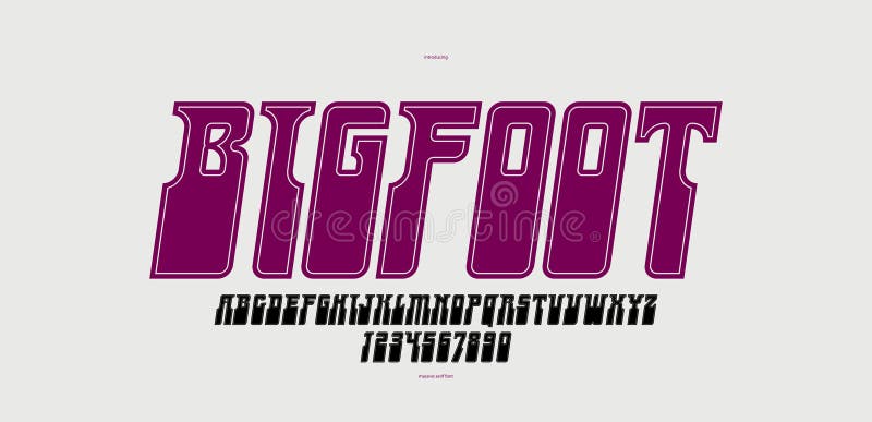 Bold and Strong Vector Geometric Font for Logos and Emblems, Display ...