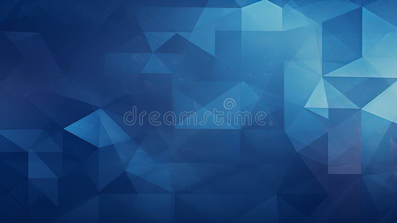 Bold Structural Designs: Blue Triangles in Tonalist Style Stock ...