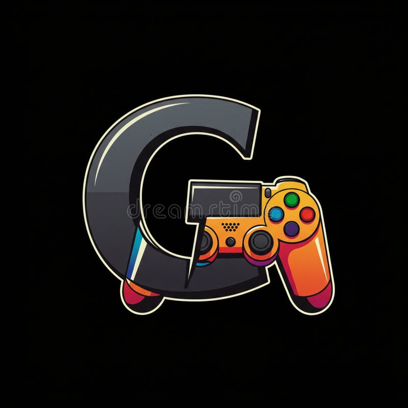 A Bold, Stylized Letter "G" is Creatively Merged with a Colorful Video ...