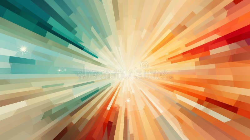 Bold Sunburst Art with Geometric Designs and Precise Details in High ...