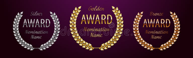 Bold Symmetric Tree Branches Prize One Two Three Stock Vector ...