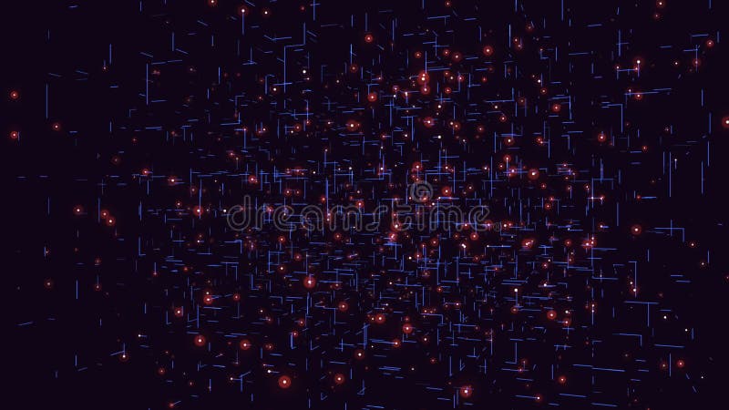 Bold and Symmetrical 3d Grid of Red and Blue Squares Floating in Space ...
