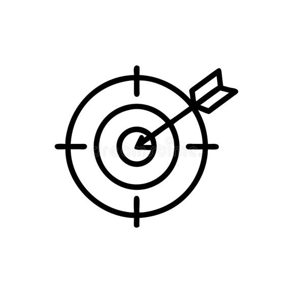 Bold Target for Precision Aiming Stock Vector - Illustration of focus ...