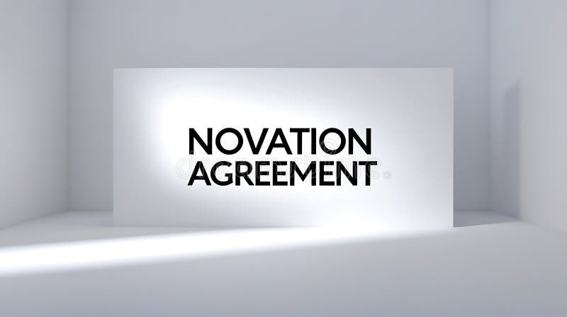 Novation Agreement Text Displayed in Minimalistic Setting with Soft ...