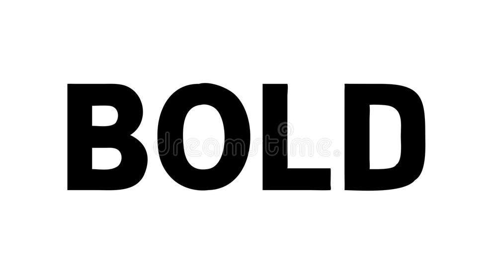 Bold Text Typography Icon, Emphasis, Strong Font, Vector Design ...