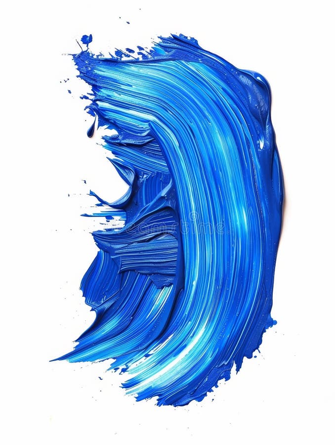 Bold and Textured, this Swipe of Blue Paint Makes an Impact with Its ...