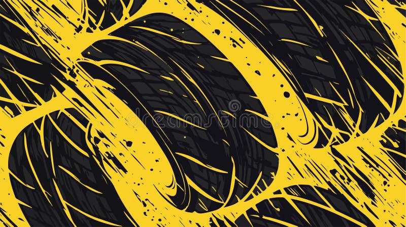 Bold Tire Track Vector Image for Graphic Design Projects Stock Vector ...