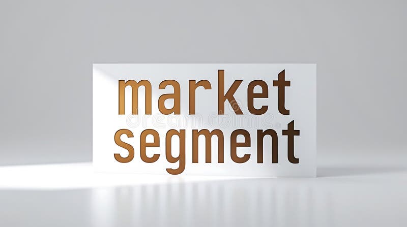 Market Segment Typography Displayed on a Clean Surface with Subtle ...