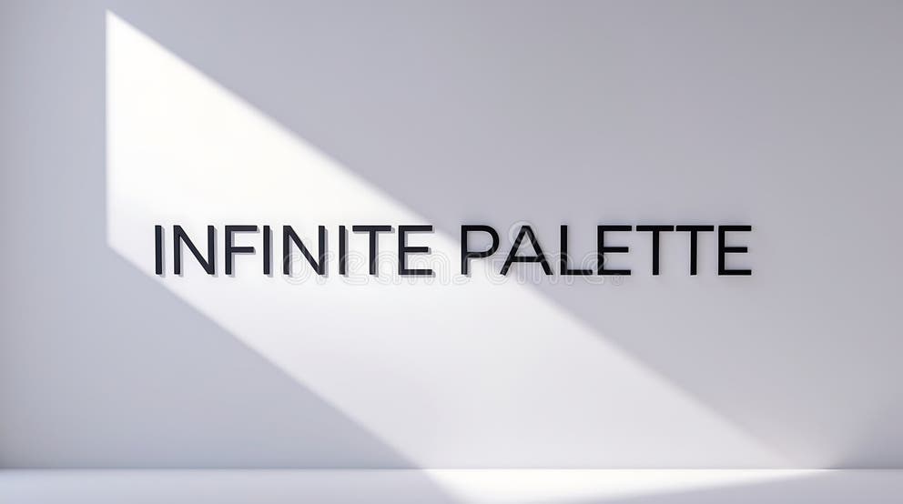 Bold Typographic Statement on a White Wall Represents Creativity and ...