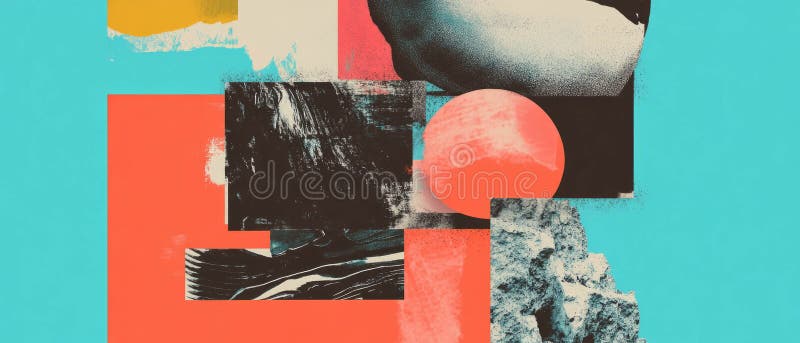 Bold Typography Combined with Abstract Graphic Design Elements in ...