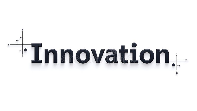 Showcasing the Concept of Innovation with Bold Typography and a Clean ...
