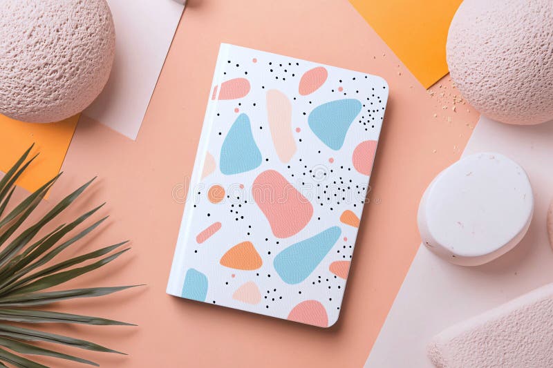 Bold Typography on a Vibrant Notebook Cover, Flat Lay Style, Perfect ...
