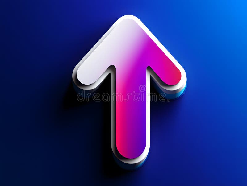 "Upward Arrow Vector: a Symbol of Growth, Progress, and Forward ...