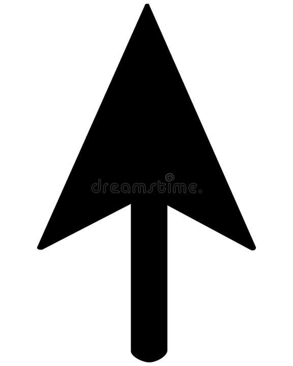Bold Vector Arrow Shape Pointing Upwards for Design and Illustration ...