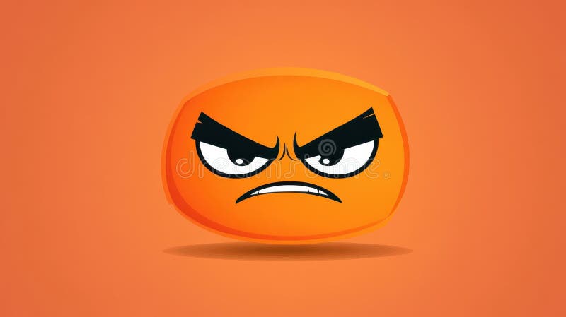 Bold Vector Art of an Angry Character, Featuring a Striking Expression ...