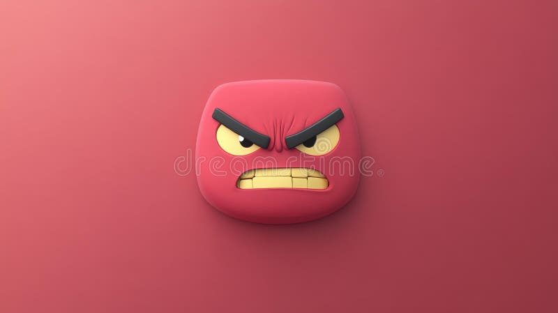 Bold Vector Art of an Angry Character, Featuring a Striking Expression ...