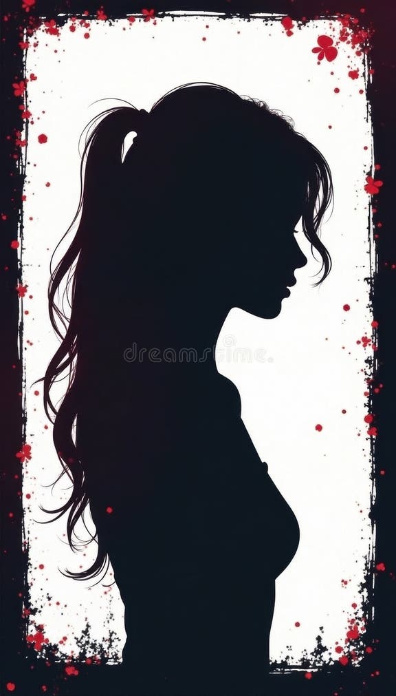 Bold Vector Silhouette Frame, Sharp Edges, Bright White, Isolated ...