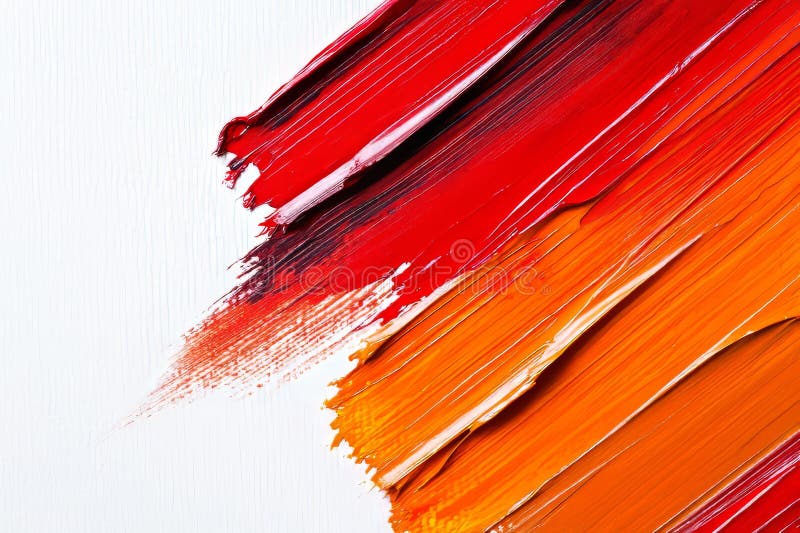 A Bold and Vibrant Abstract Artwork Featuring a Red Paintbrush Stroke ...