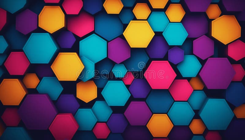 Bold & Vibrant Abstract Background with Geometric Patterns Colorful ...
