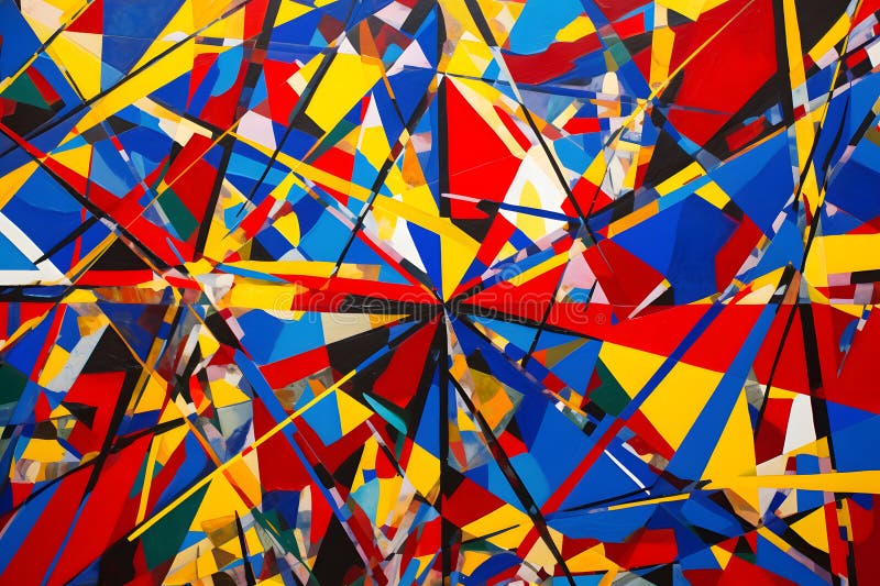 Bold and Vibrant Abstract Background with Intersecting Lines and ...