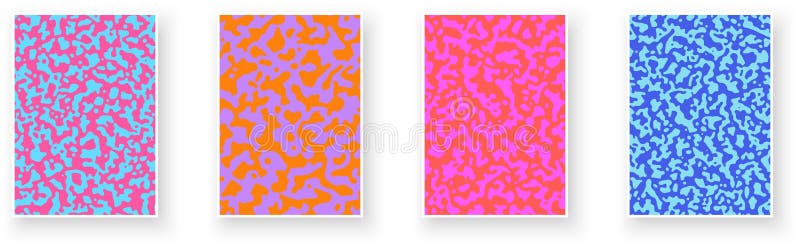 Bold and Vibrant Abstract Camouflage Patterns Stock Vector ...