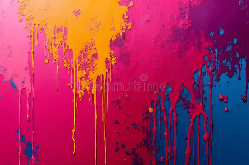 Bold and Vibrant Abstract Dripping Paint Art a Stunning Display of ...