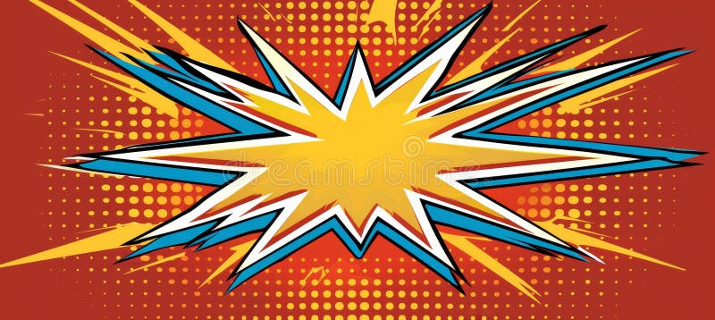 Bold and Vibrant Abstract Speech Bubble in Comic Panel Commands ...