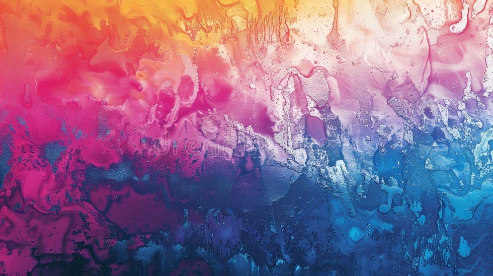 Bold and Vibrant Colors Blend Together in a Gradient Overlay with a ...