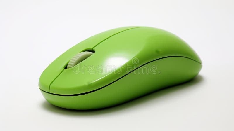 Bold and Vibrant Green Computer Mouse for a Stylish Website Stock ...
