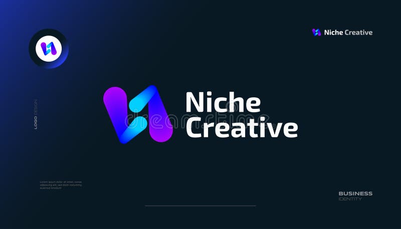 Bold and Vibrant Letter N Logo Design with Colorful Gradient Concept ...