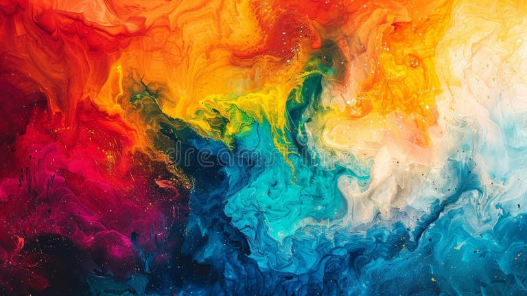 Bold, Vibrant Mural with Stunning Visual Impact, Ai Generated Stock ...