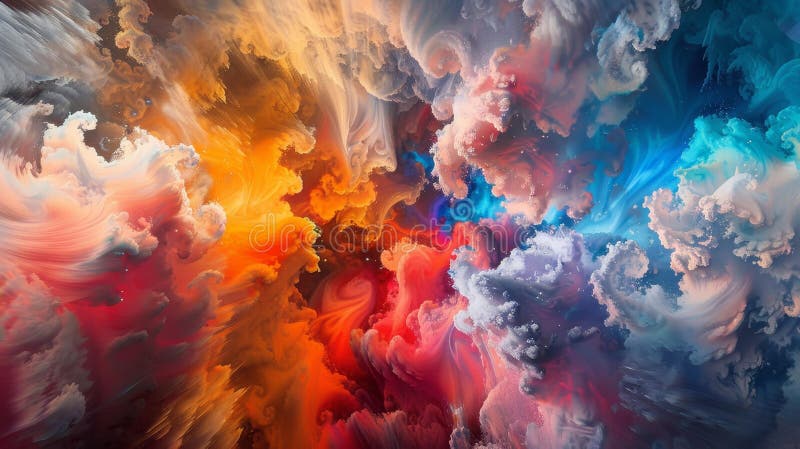 Bold, Vibrant Mural with Stunning Visual Impact, Ai Generated Stock ...