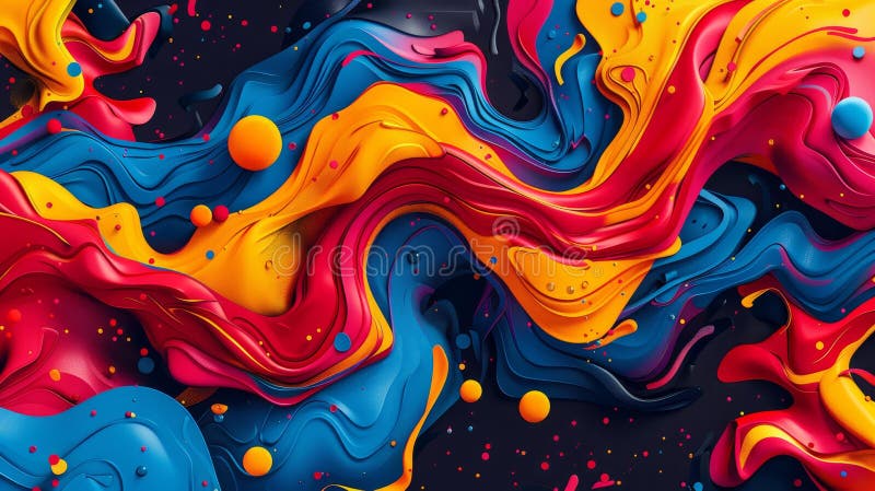 Bold, Vibrant Mural with Stunning Visual Impact, Ai Generated Stock ...