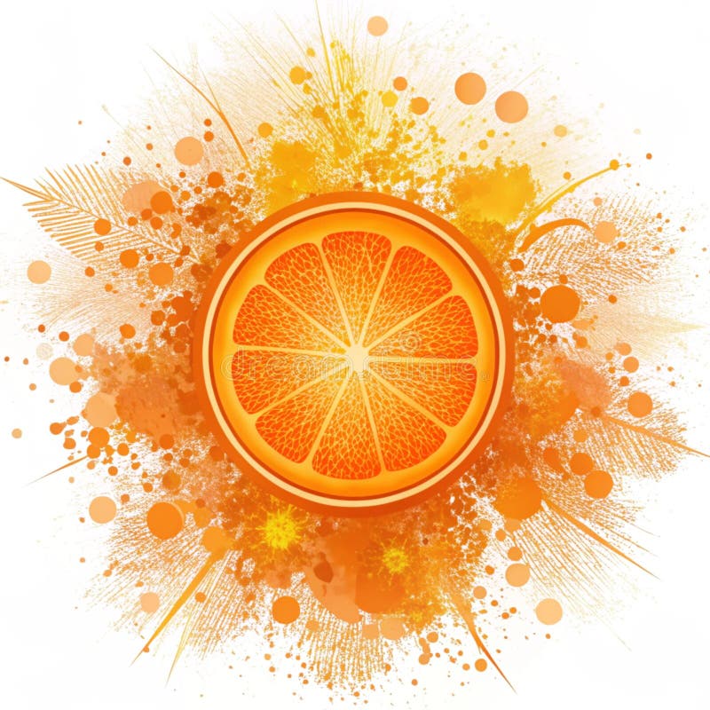 Orange Grunge Texture on White Background, Bold Design Stock ...