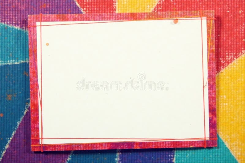 Bold, Vibrant Polaroid Frame with Geometric Linework Border , Simple ...