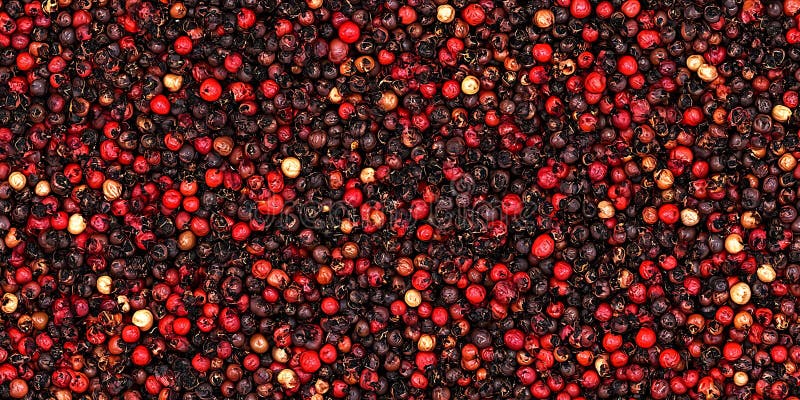 Bold and Vibrant Seamless Repeat Pattern of Red and Black Pepper ...