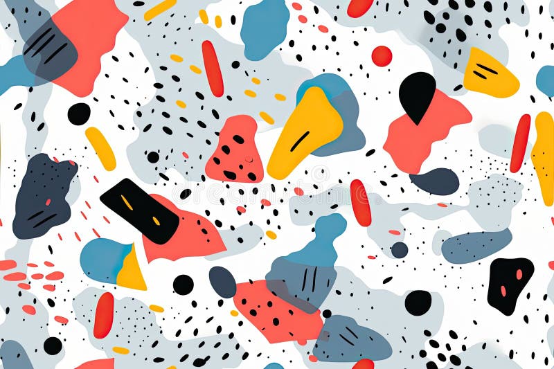 Bold and Vivid Abstract Pattern for Your Design Stock Illustration ...