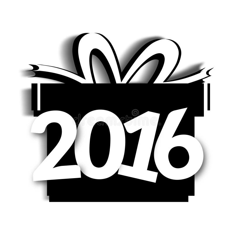 2016 bold white font stock illustration. Illustration of festive - 52473439