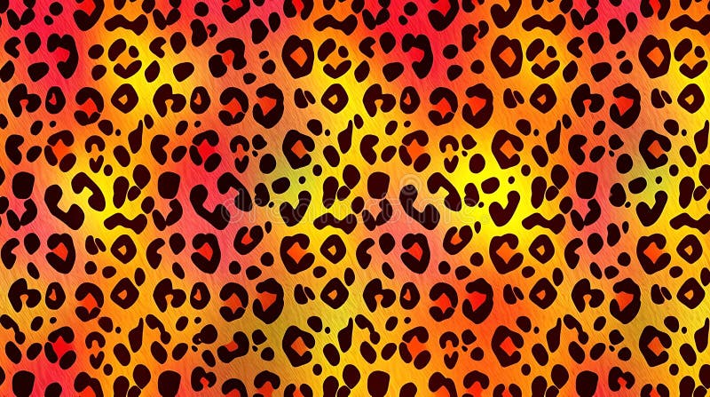 Bold and Wild Seamless Leopard Print Vector Pattern Stock Illustration ...