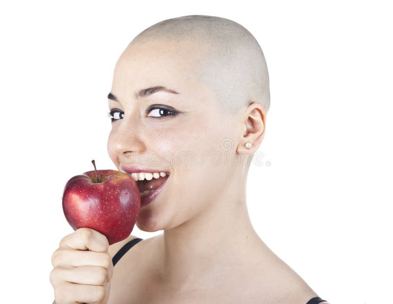 Bold woman stock photo. Image of isolated, beautiful - 18457180